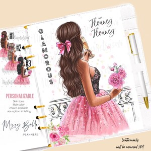 Glam Girl Fashion Planner Dashboard Insert /cover for PM MM GM - Etsy