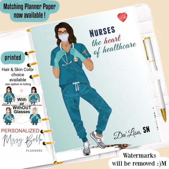 Nurse LPN SN CNA Planner Insert Dashboard or Cover Set for | Etsy