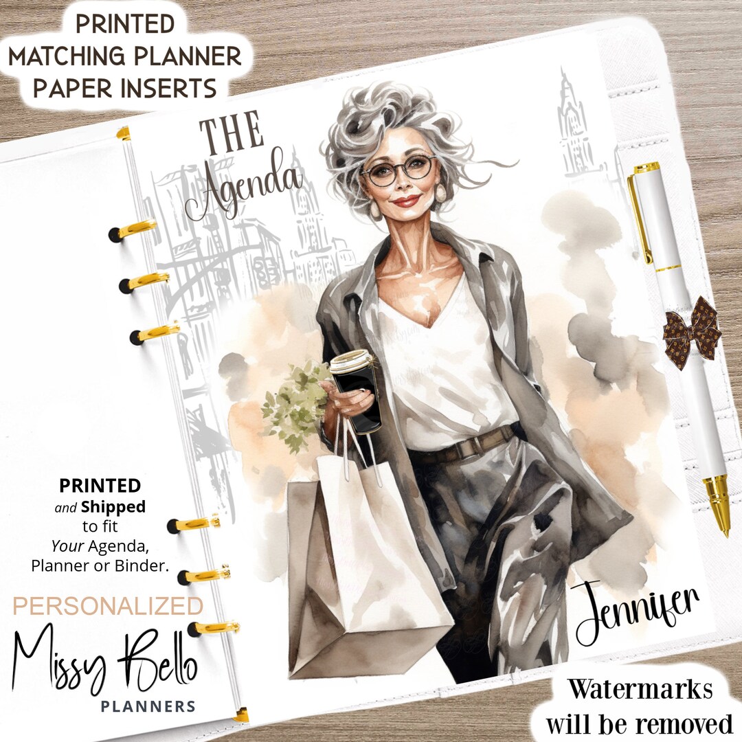 Personalized Planner Girl Boss Agenda Dashboard Insert or Cover Set for ...
