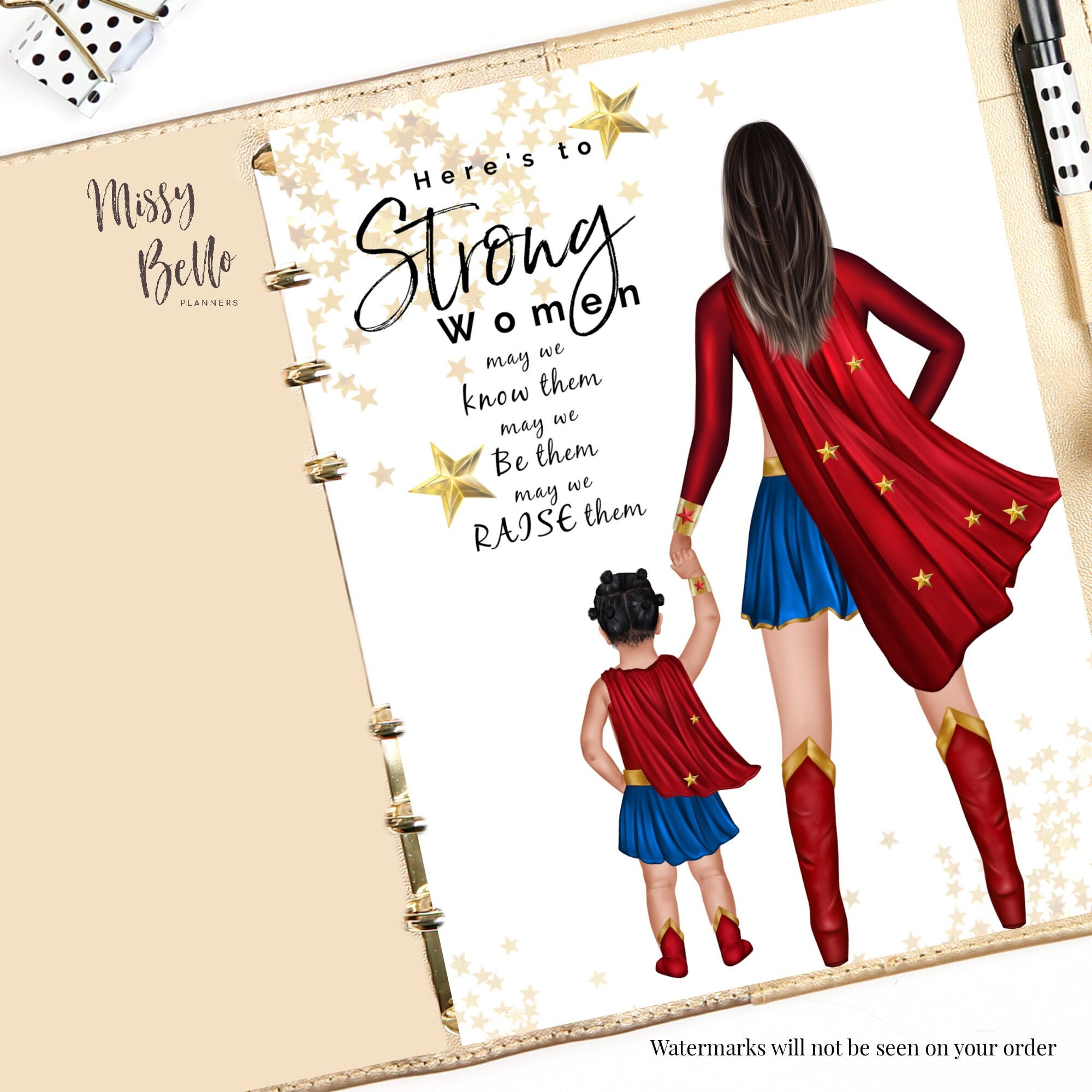 Super Mom Motivation Planner Dashboard Insert / Cover PM MM GM | Etsy