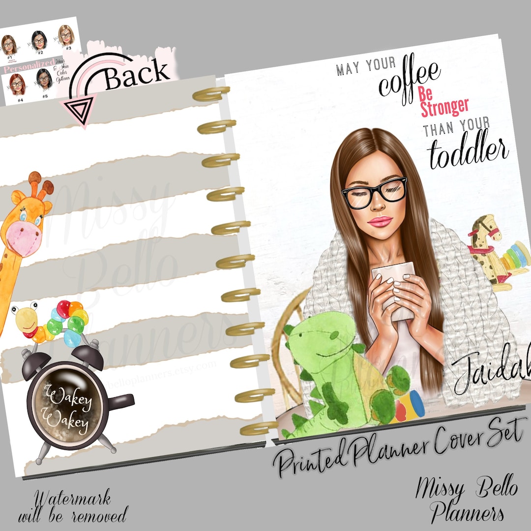 Personalized Cover Set ,mom Life Planner Cover Fits Classic Happy ...