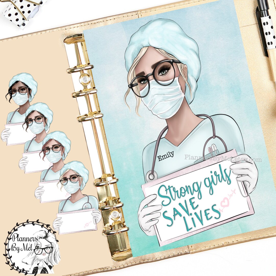 Nurse Hero Planner Dashboard Insert for PM MM GM Agenda, Planner Cover ...