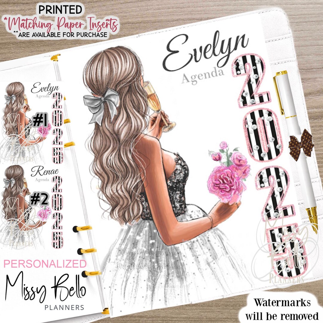 Personalized Planner Girl Insert for Your Planner, Fashion Dashboard or ...
