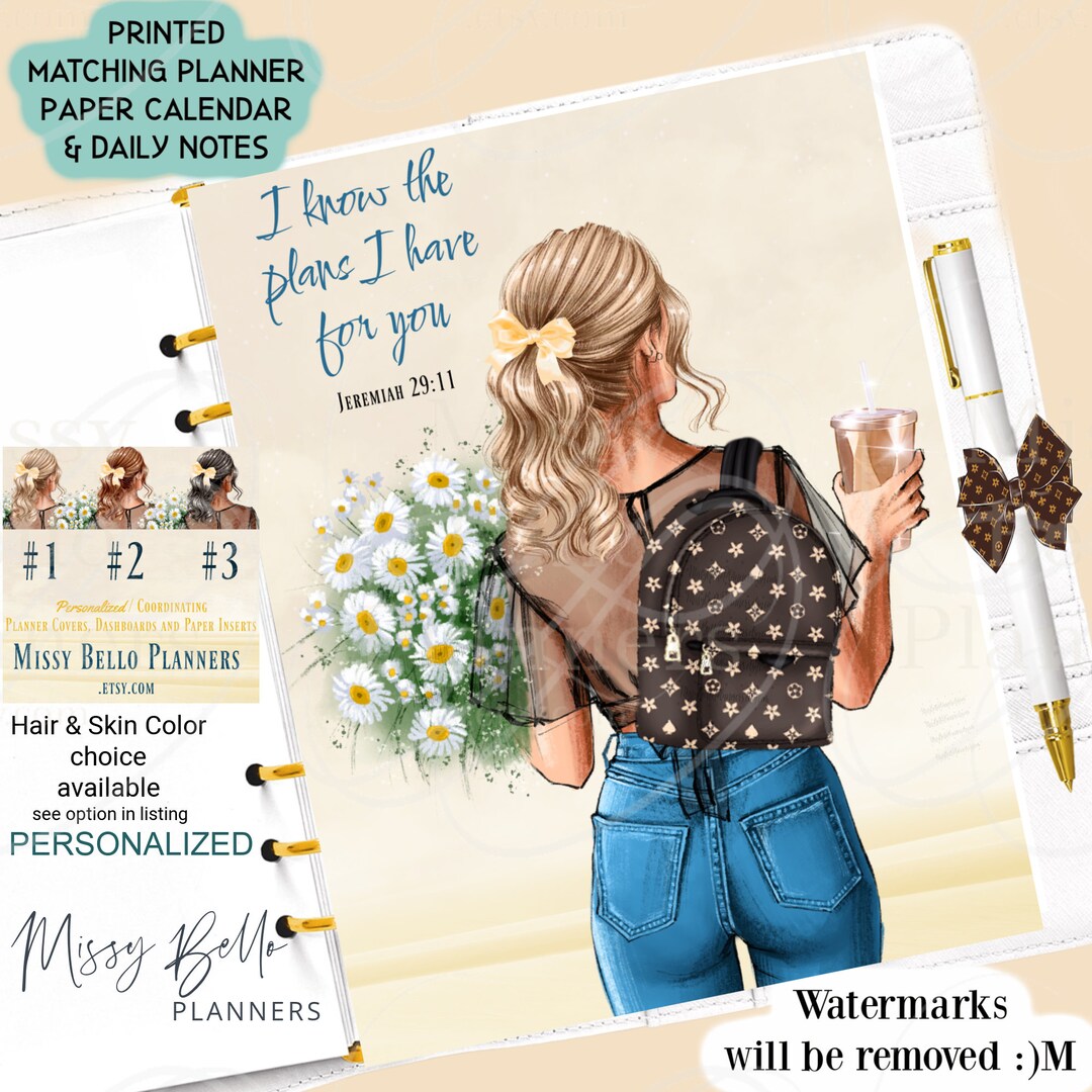 Gods Plan Faith Planner Dashboard Insert or Cover Set for Your PM, MM ...