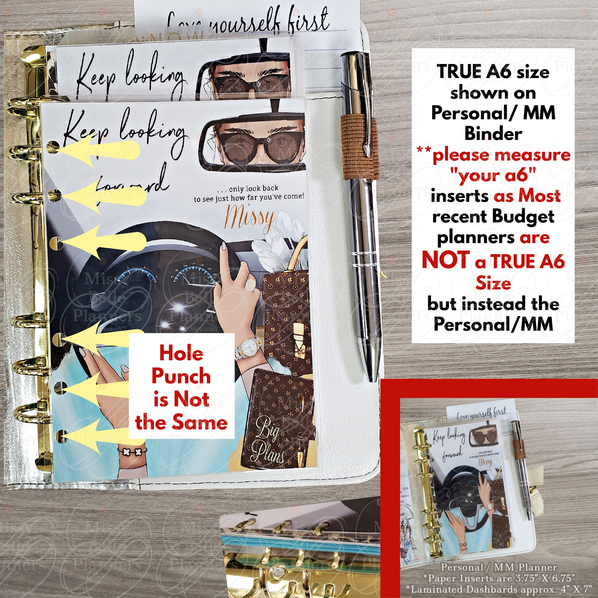 PRINTED Gym Girl Fitness Babe Planner Insert Pages for Your A5, A6, MM ...