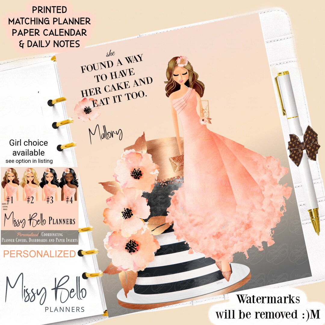 Fashion Style Boss Girl Planner Insert Dashboard or Cover Set for Your ...