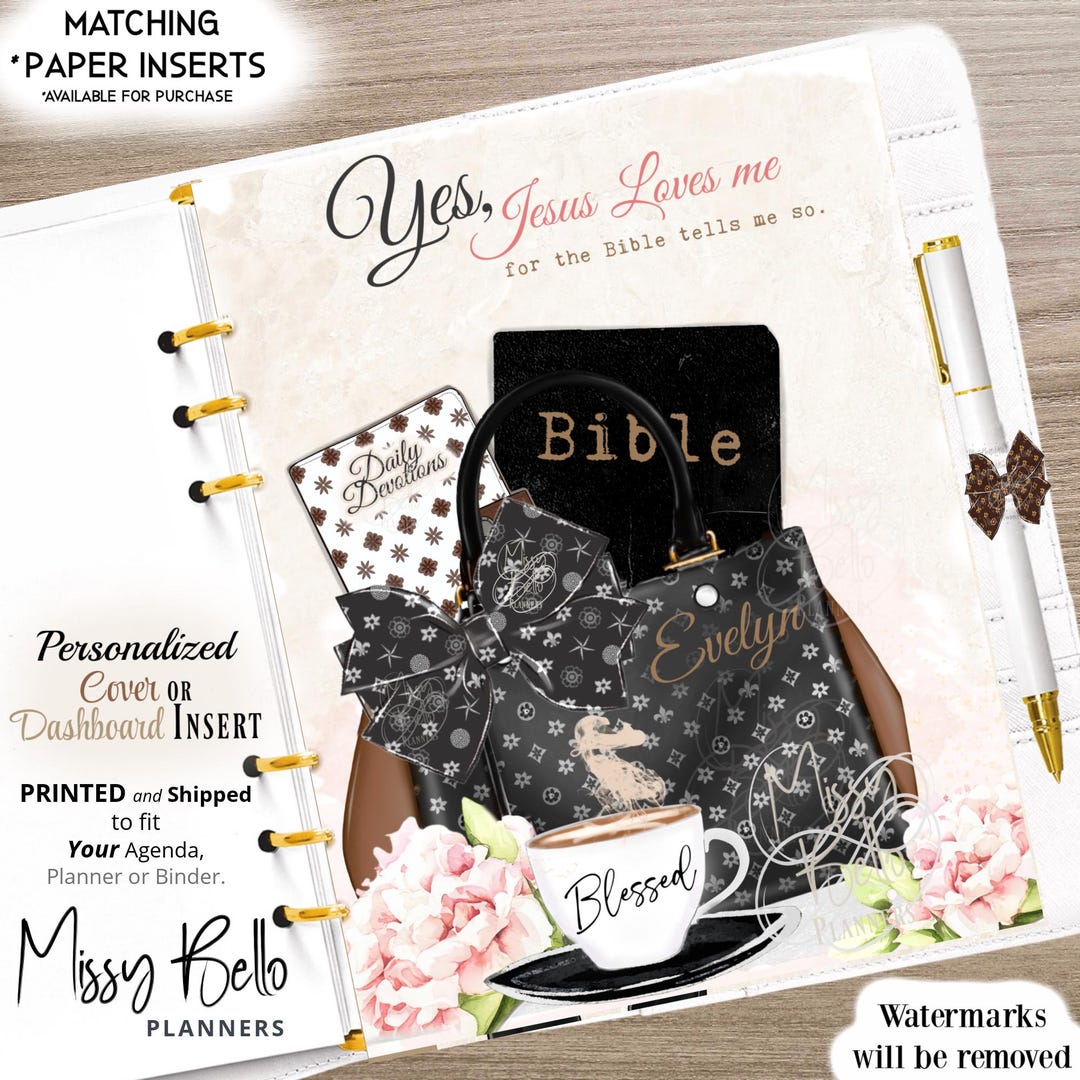 Bible Study, Faith in God, Fashion Planner DASHBOARD INSERT 0R Cover ...
