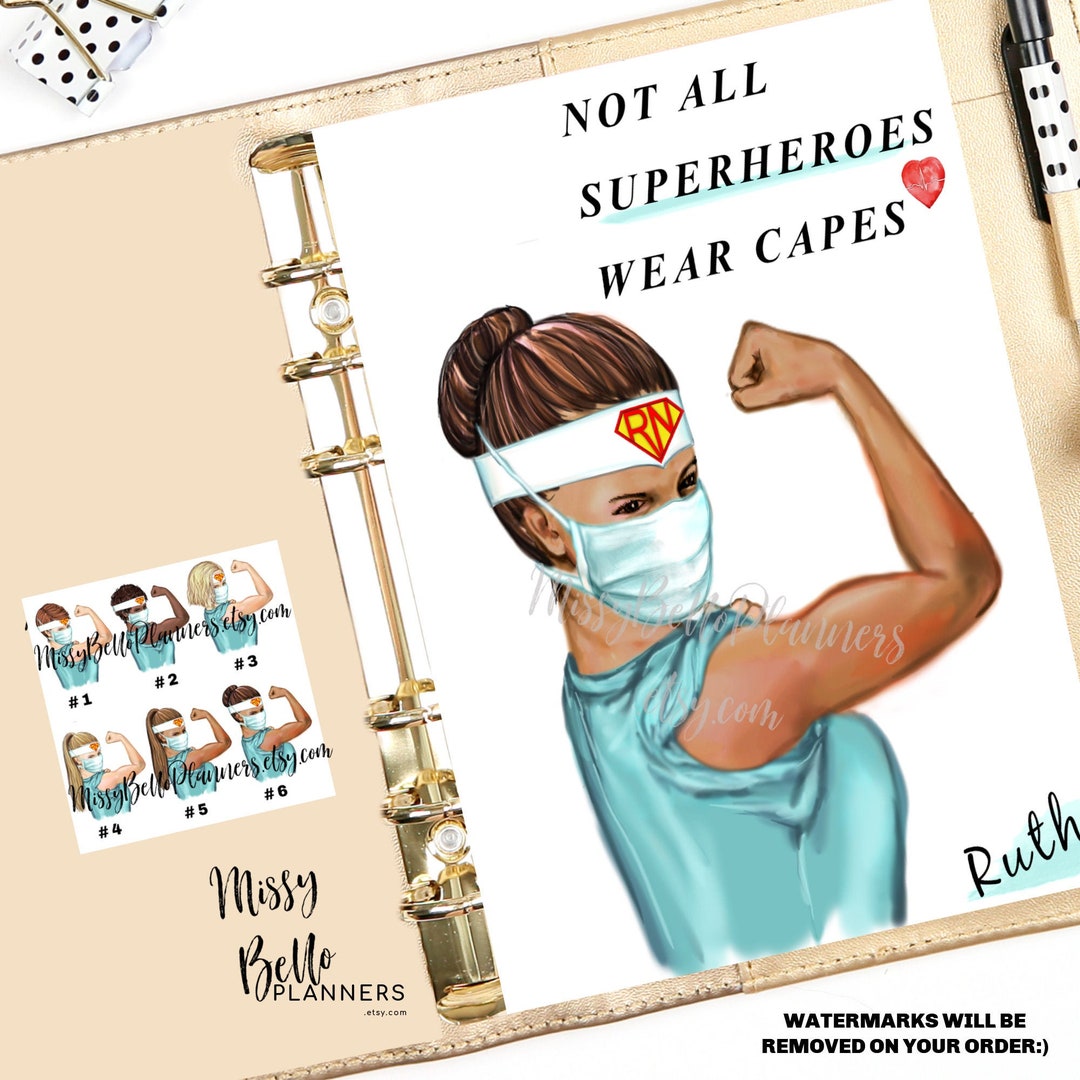 Nurse , Rad Tech, Planner Dashboard Insert for PM MM GM Agenda, Planner ...