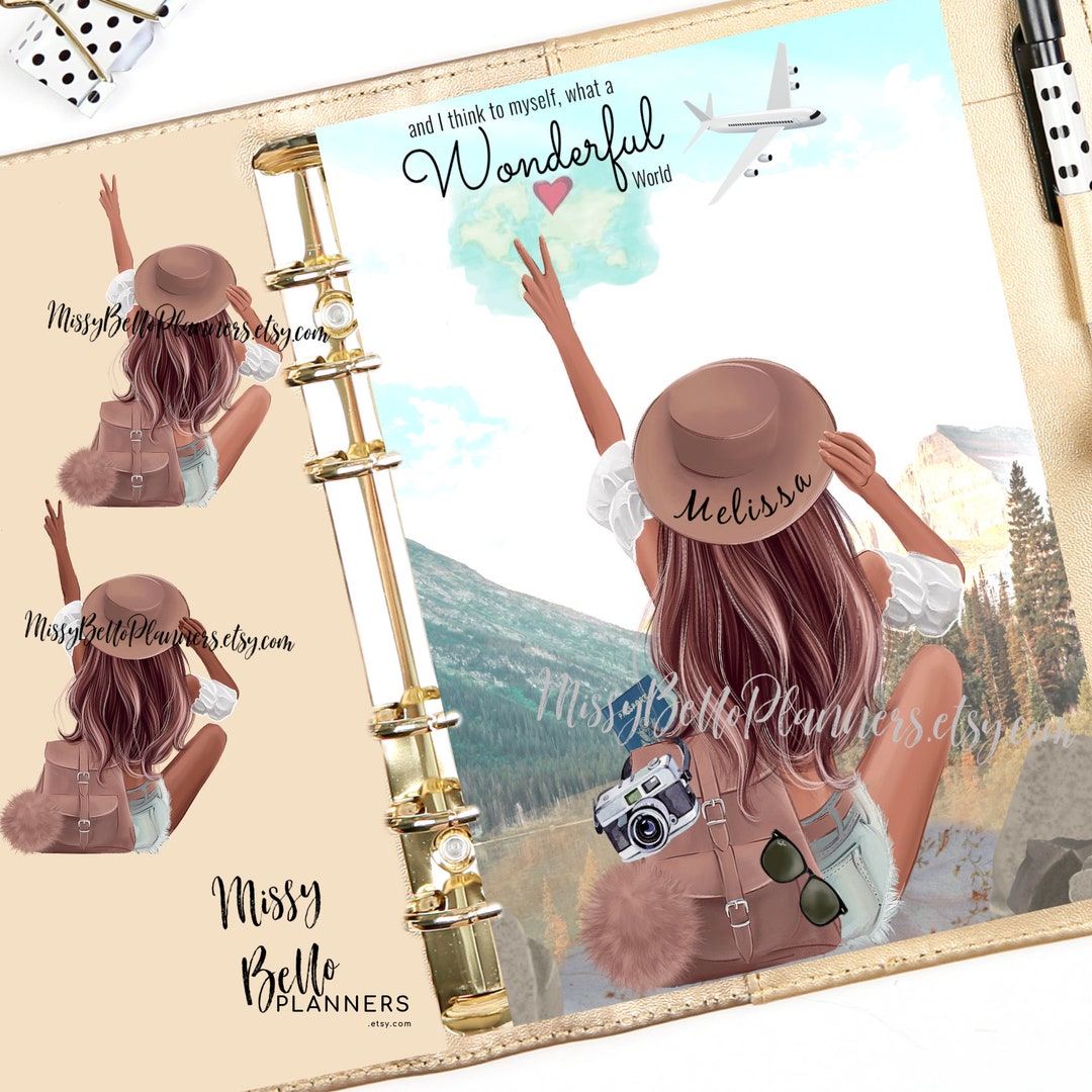 Mountains Travel Wander Planner Dashboard Insert / Cover PM MM GM ...