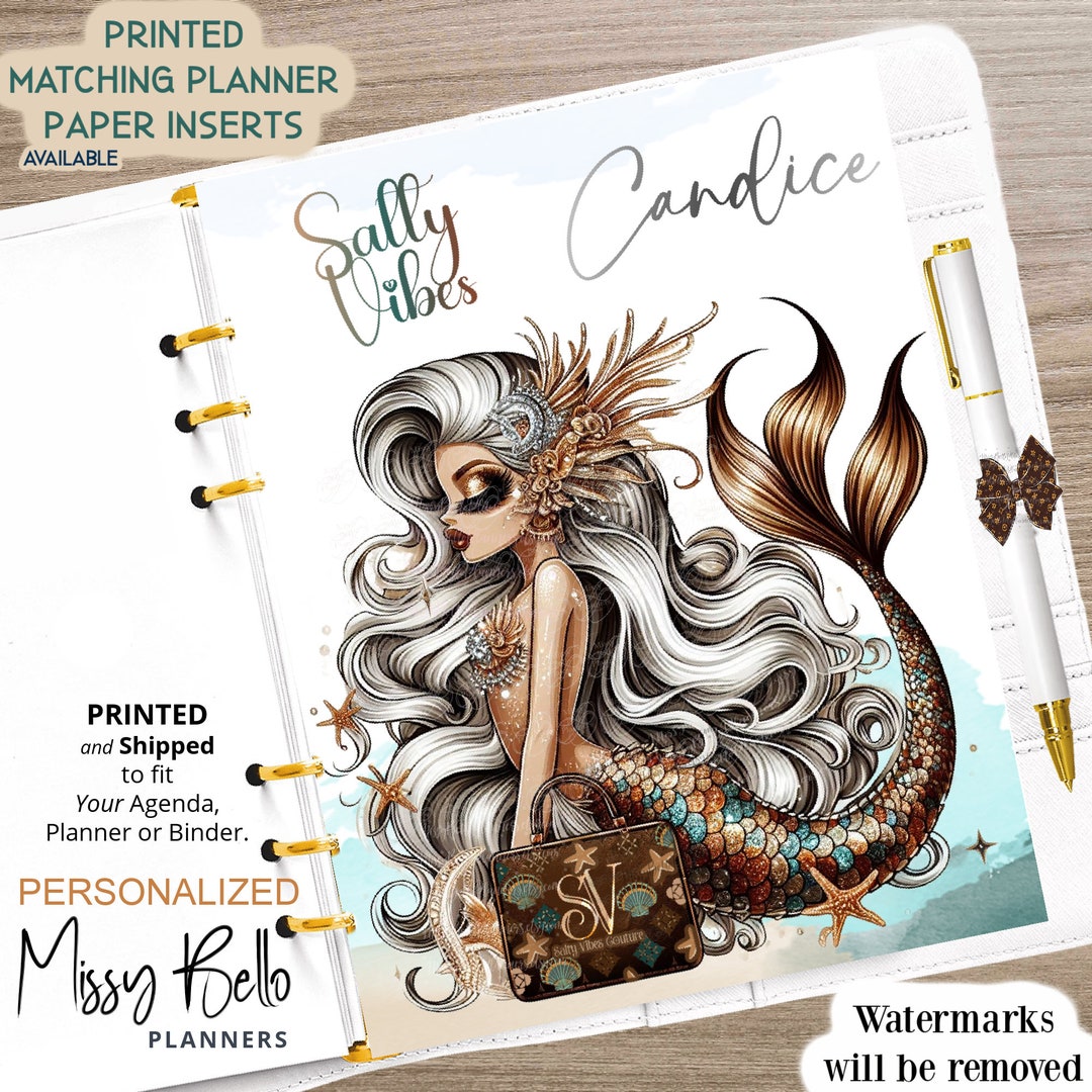 Mermaid Journal Insert, Planner Dashboard INSERT 0R Cover Set, for Your ...
