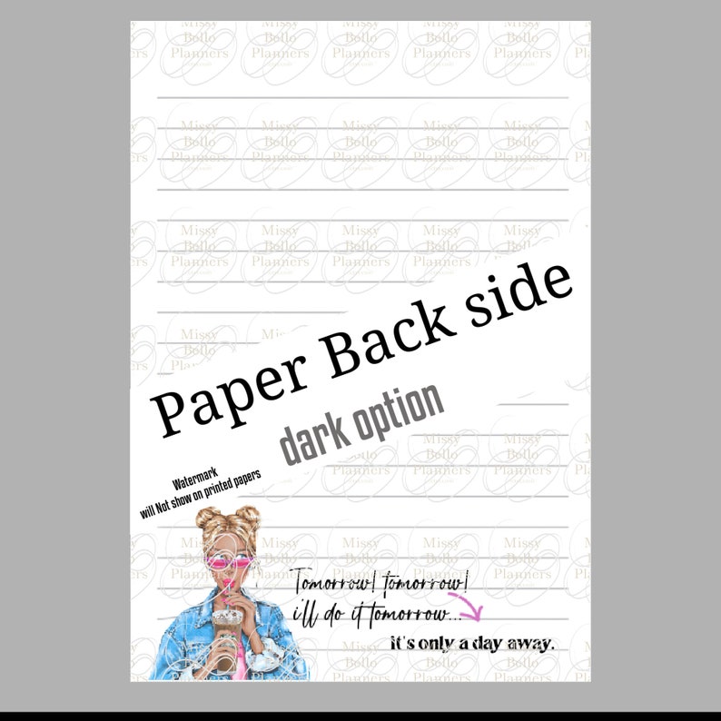 PRINTED Anxiety Adhd Note Paper Insert Pages for Your Planner, A5, A6 ...