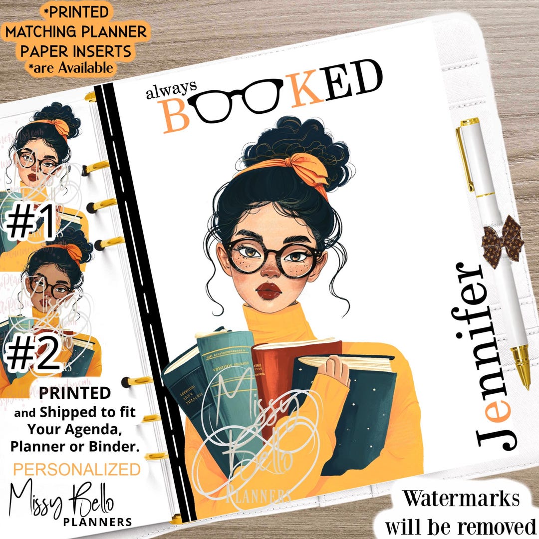 Personalized Book Print Girl INSERT Dashboard or Cover Set for Your ...