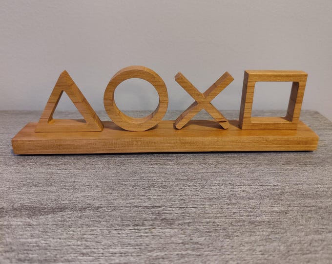 Wooden Playstation Controller Symbol / Shapes Logo Display - Etsy