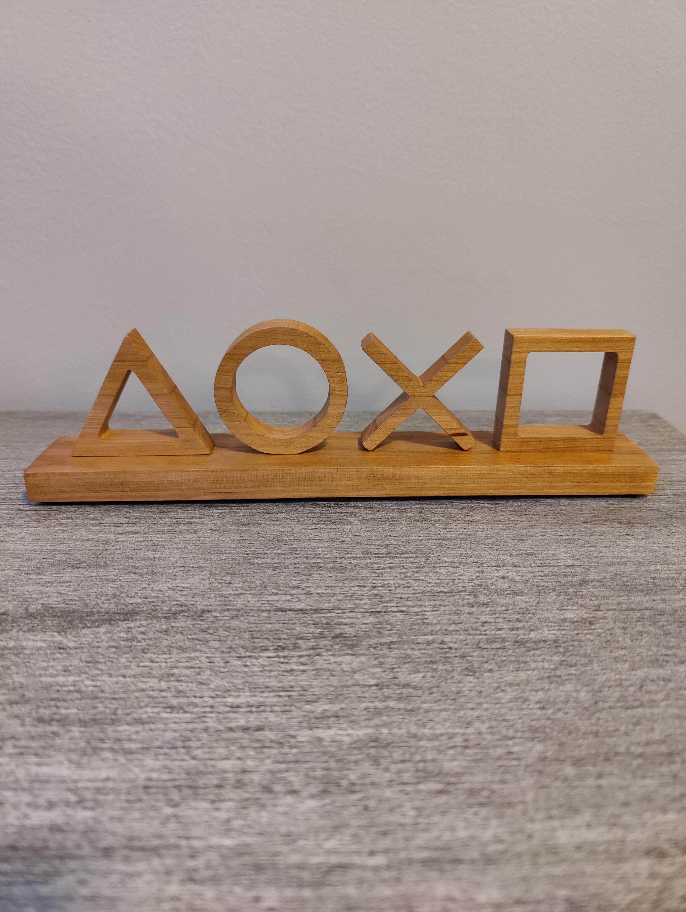 Wooden Playstation Controller Symbol / Shapes Logo Display - Etsy
