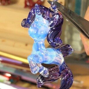 Handmade Blowing Glass My Little Pony Jewelry, Glass Art ''my Little ...