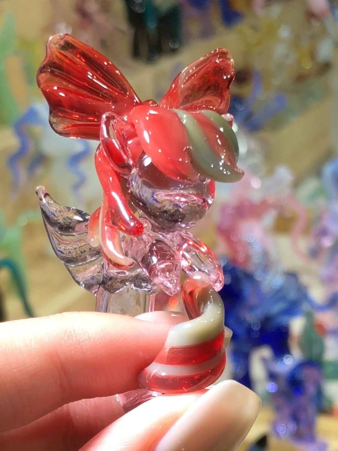 Handmade Blown Glass Pony Ring, Unique Glass Art - Etsy