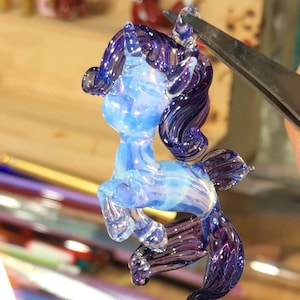 Handmade Blowing Glass My Little Pony Jewelry, Glass Art ''my Little ...