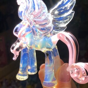 Handmade Lamp Working Glass Pony Ornament, Mlp Artworks, Unique Gift - Etsy