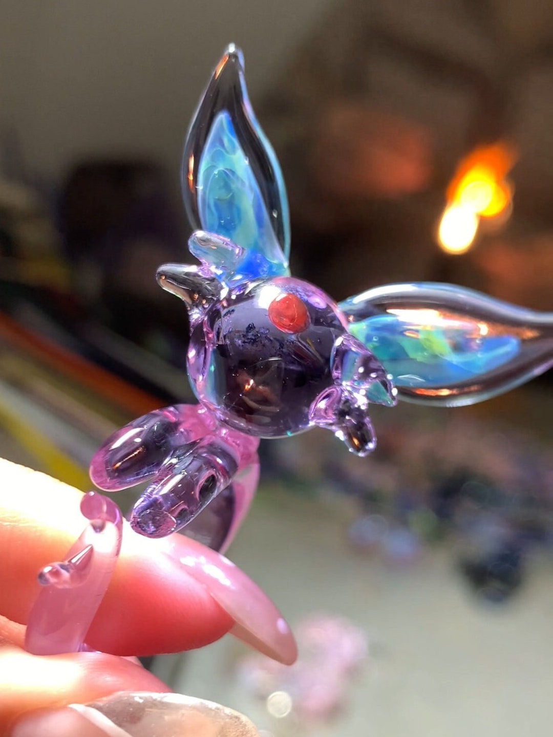 Handmade DIY Blowing Glass Pokémon Style Jewelry, Glass Art ...