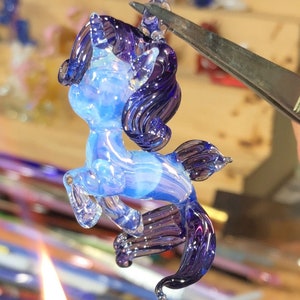 Handmade Blowing Glass My Little Pony Jewelry, Glass Art ''my Little ...