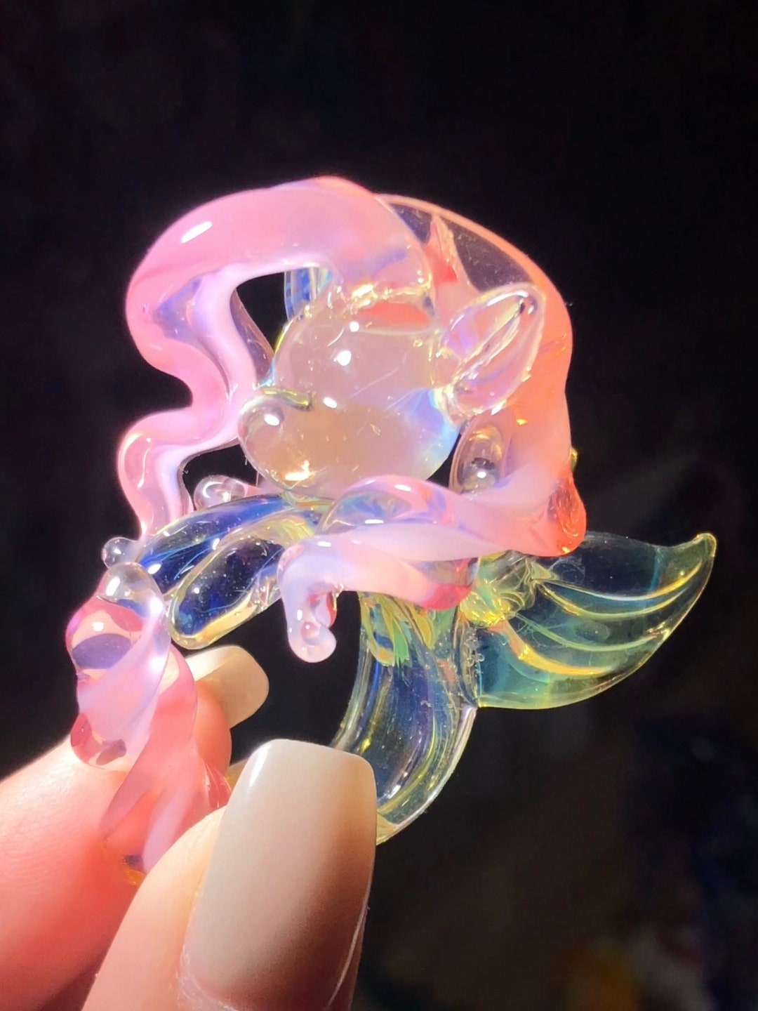 Handmade Blowing Glass MLP Jewelry, Glass Art ' Ponyringavailable ...