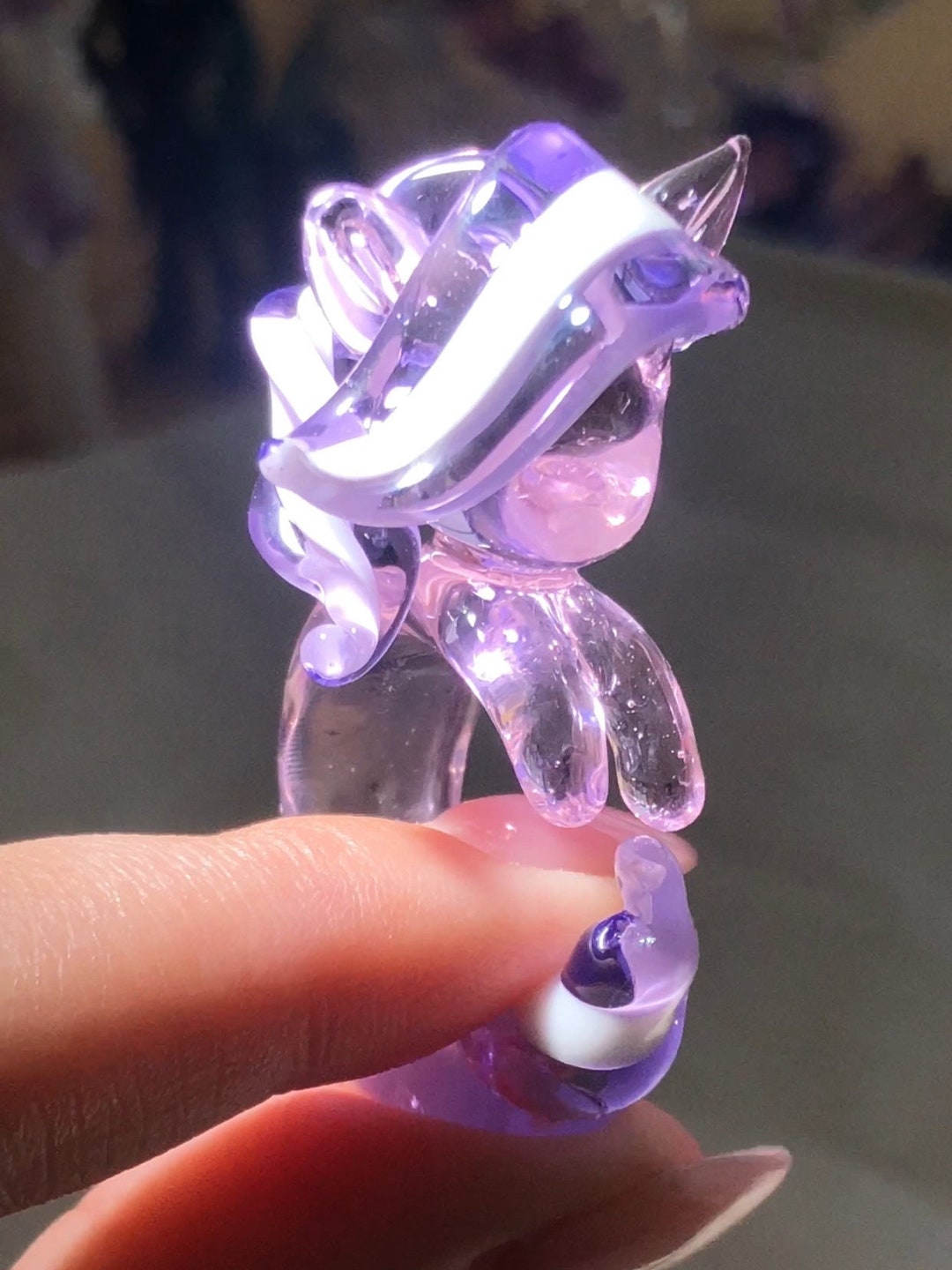 Handmade Blowing Glass My Little Pony Jewelry, Glass Art ''my Little ...