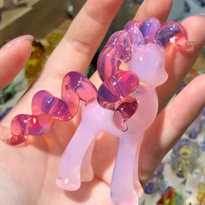 Handmade DIY Blowing Glass "pony" Style Homegoods, Mlp, Craft Ornaments ...