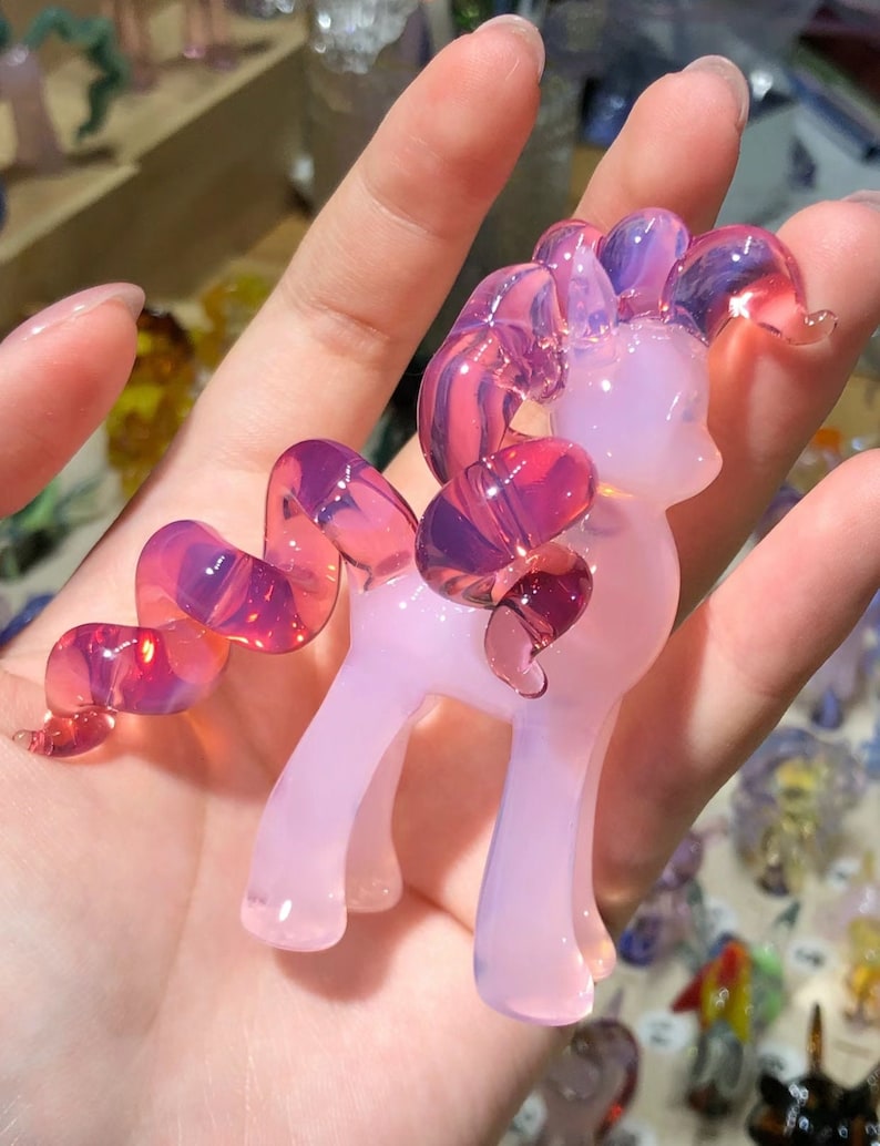 Handmade DIY Blowing Glass "pony" Style Homegoods, Mlp, Craft Ornaments ...