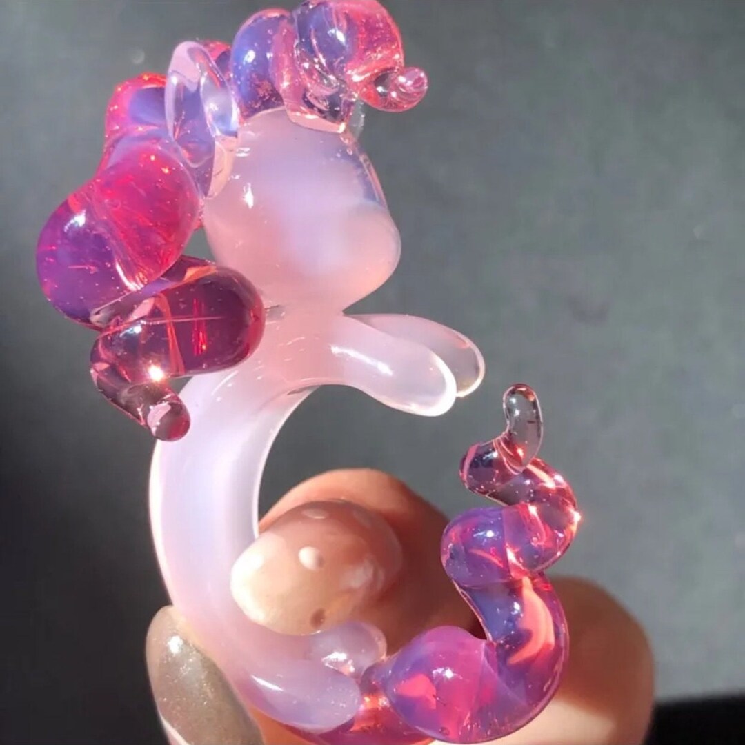 Handmade Blown Glass Pony Ring, Unique 3D Art Gift - Etsy