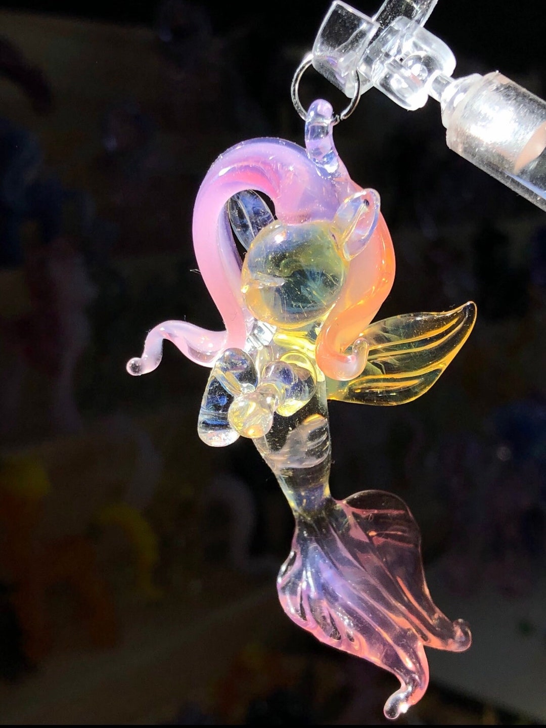 Handmade Blowing Glass "my Little Pony" Necklace/pendant, DIY ...