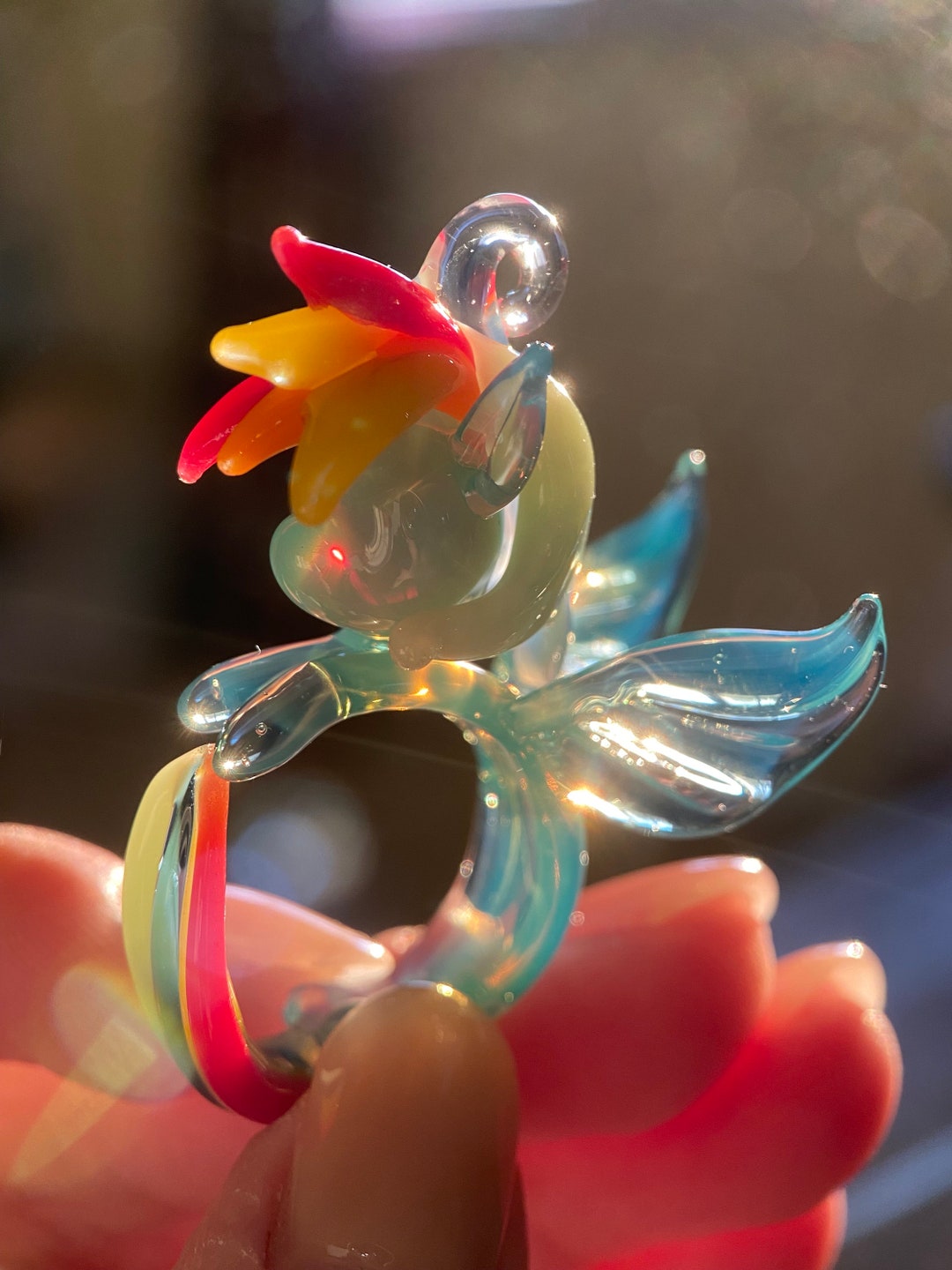 Handmade Glass Pony Ring, Glassblowing Art, Special Gift - Etsy