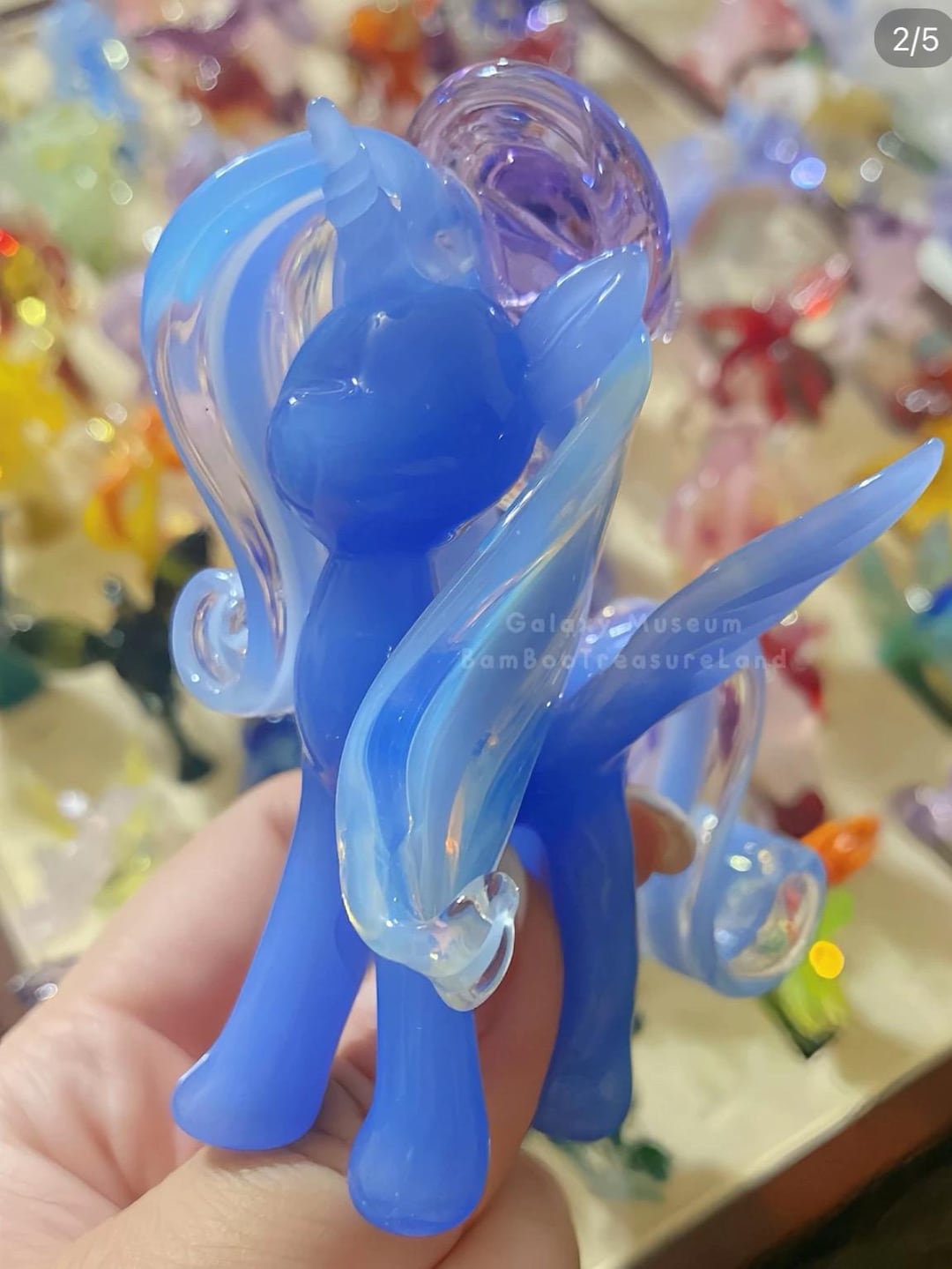 Handmade Glass Pony Figurine, Blown Glass Ornament - Etsy