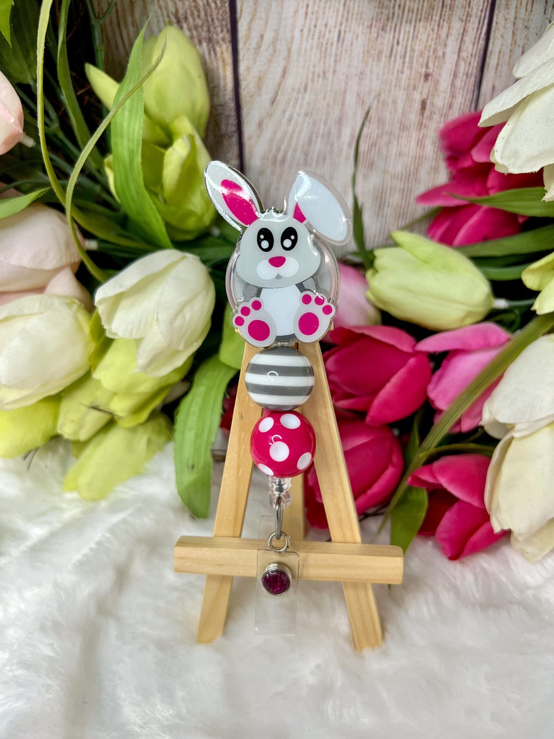 Bunny Badge Reel - Etsy