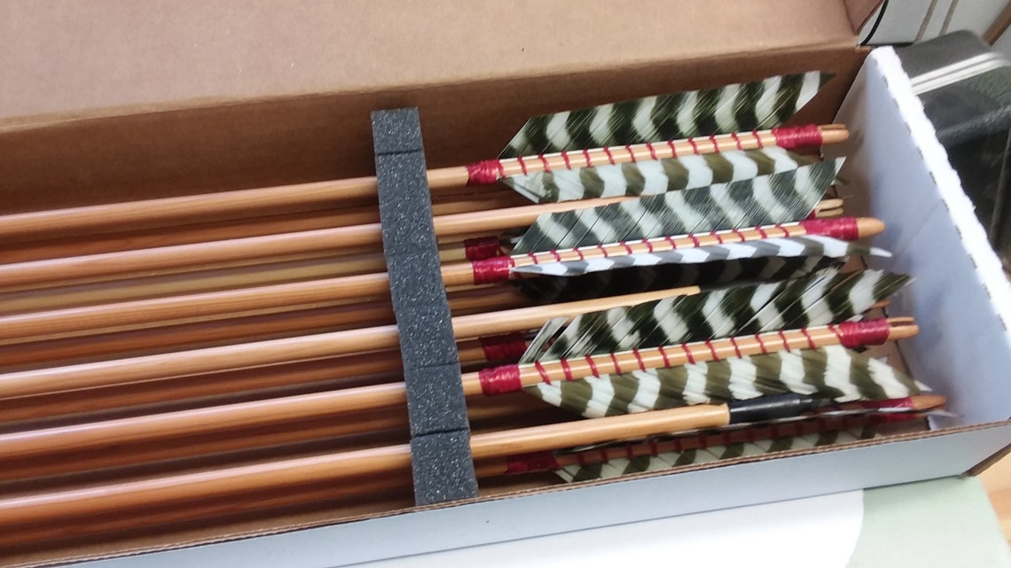 Wooden, Self Nocking, Artificial Turkey Feather - Etsy