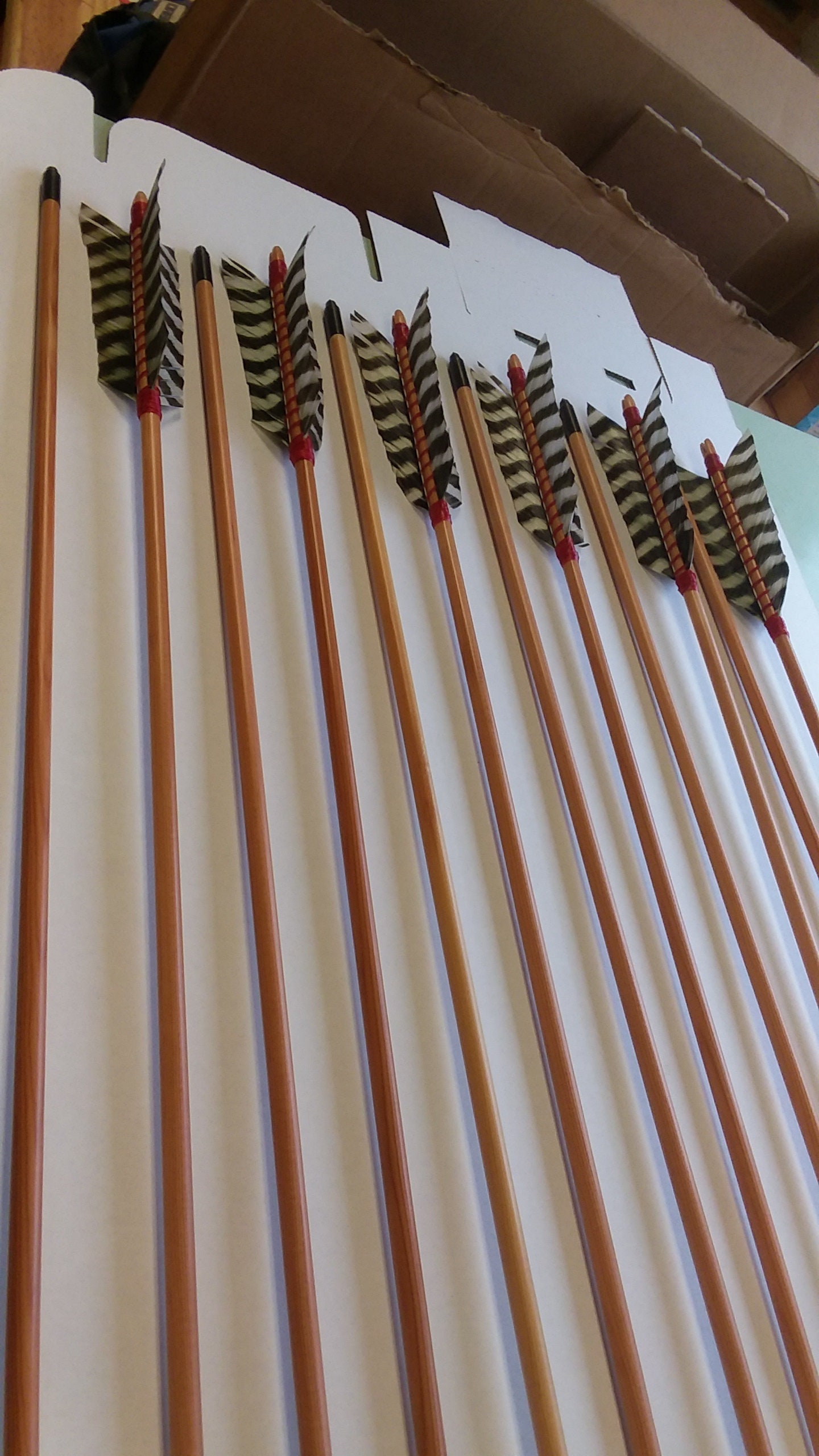 Wooden, Self Nocking, Artificial Turkey Feather - Etsy