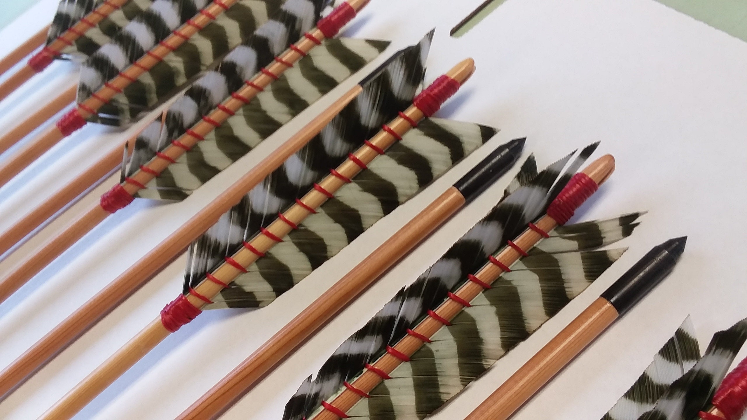 Wooden, Self Nocking, Artificial Turkey Feather - Etsy