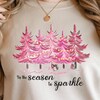 Christmas Tree Shirt, Pink Christmas Tree Shirts for Women, O ...