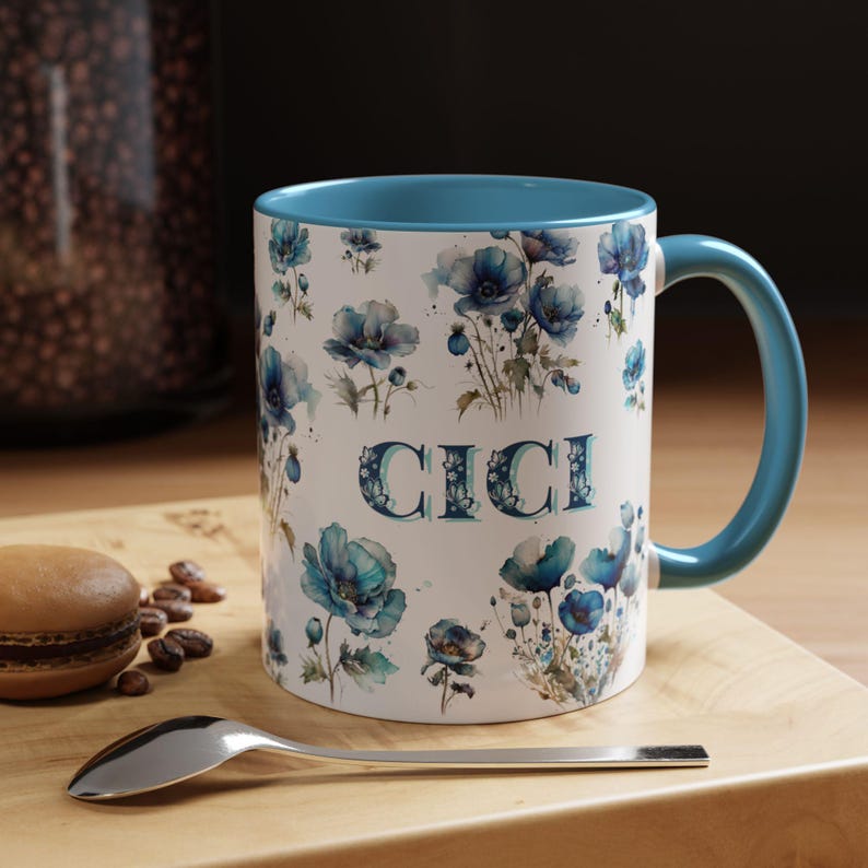 CICI Coffee Mug, Botanical, Gift for Her, Mother's Day Gift, Birthday ...