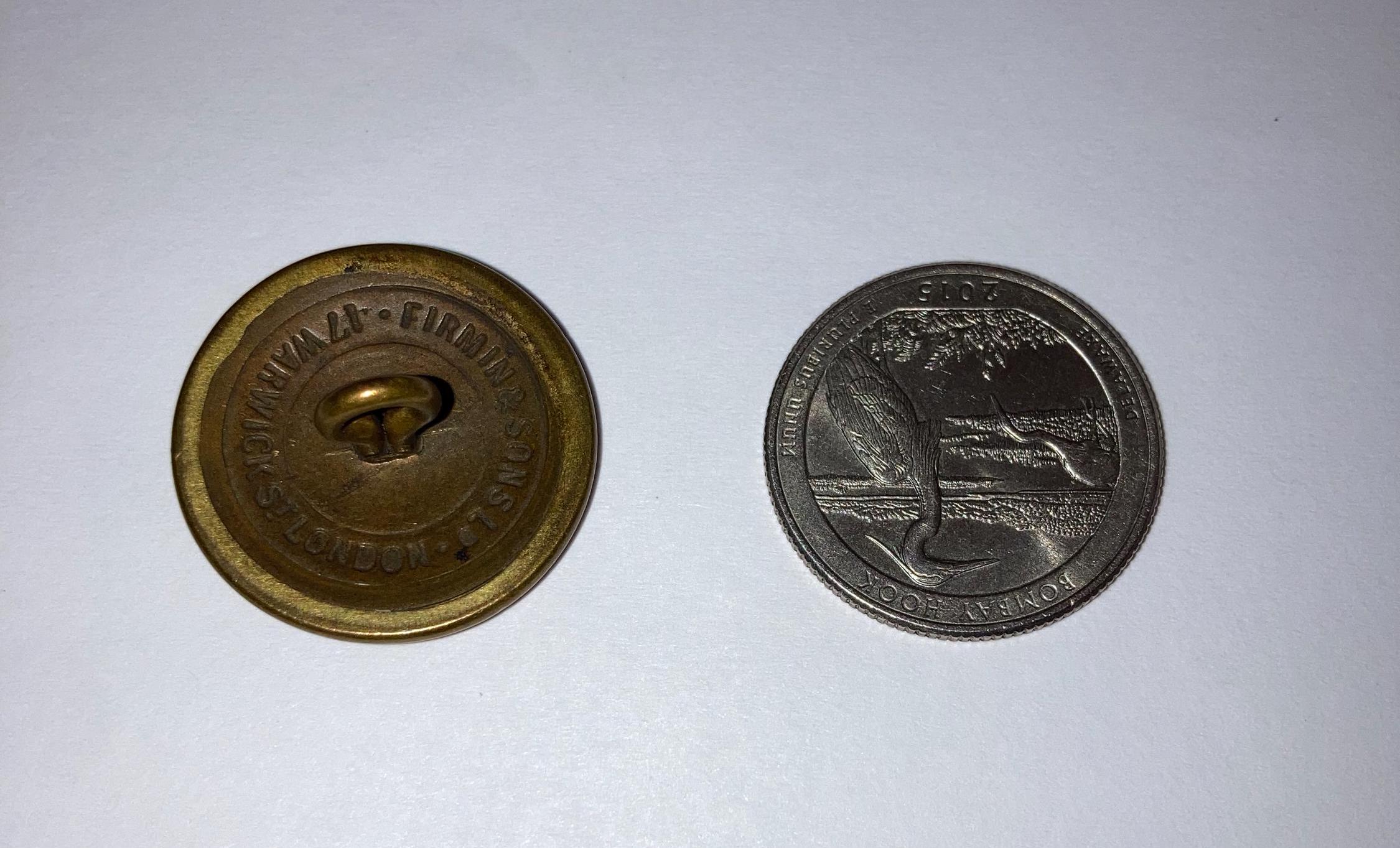 Metal British Livery Button Hand Banner CEDE ARDUIS Firming and Sons ...