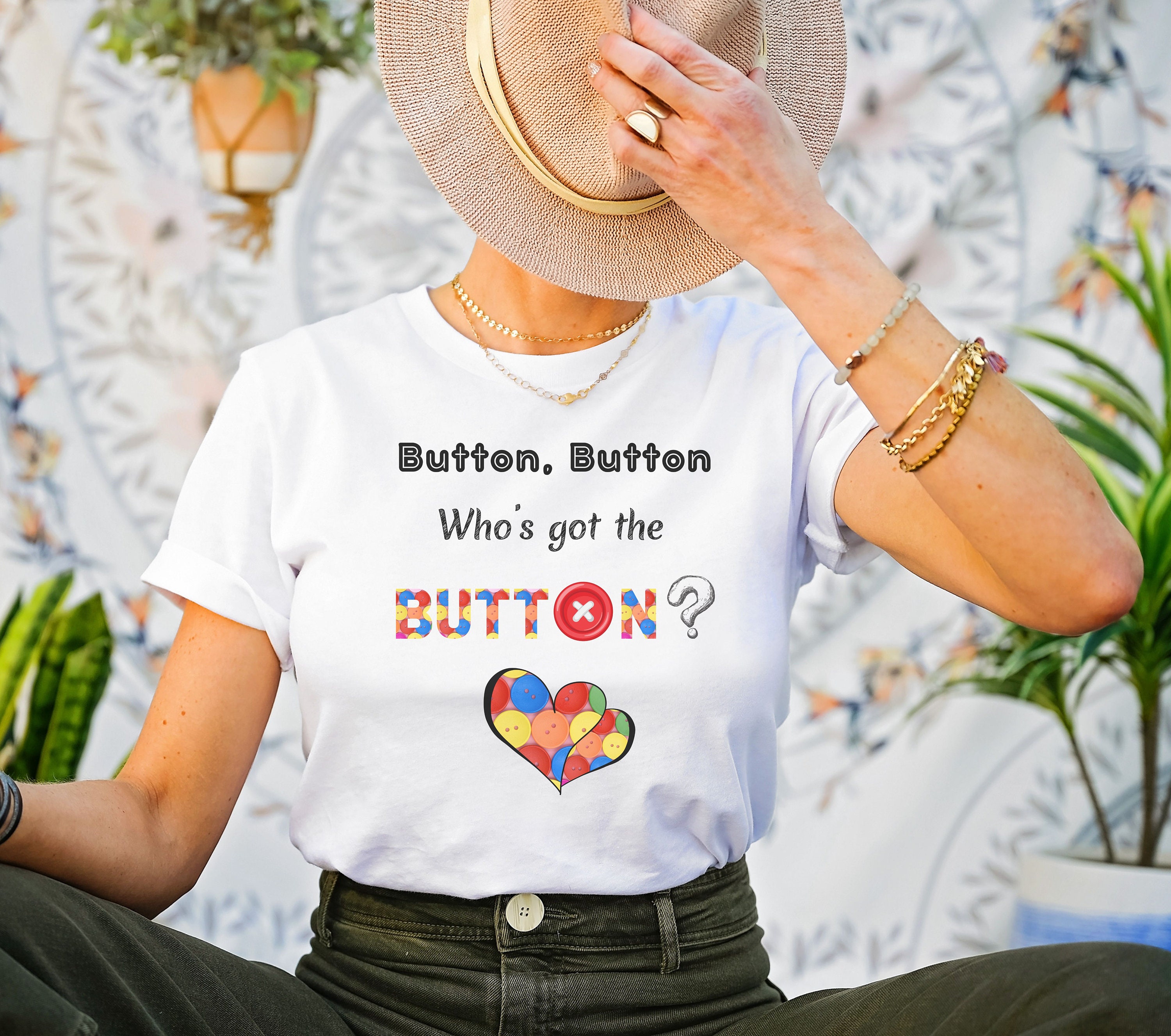 BUTTON, BUTTON, Who's Got the Button Button Lover, Button, Button Club ...