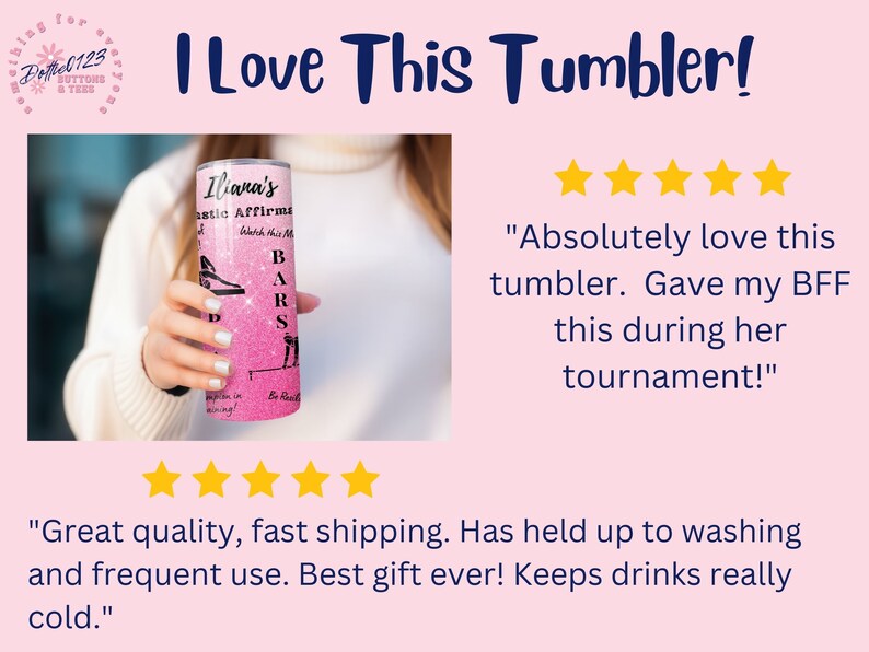 GYMNASTICS TUMBLER, Gymnast Daily Affirmations Water Bottle, Team to Go ...