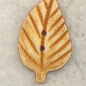 Lovely Plastic Realistic LEAF Button, B265, 2-hole Sew Through, Button ...