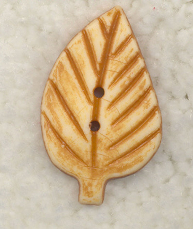 Lovely Plastic Realistic LEAF Button, B265, 2-hole Sew Through, Button ...