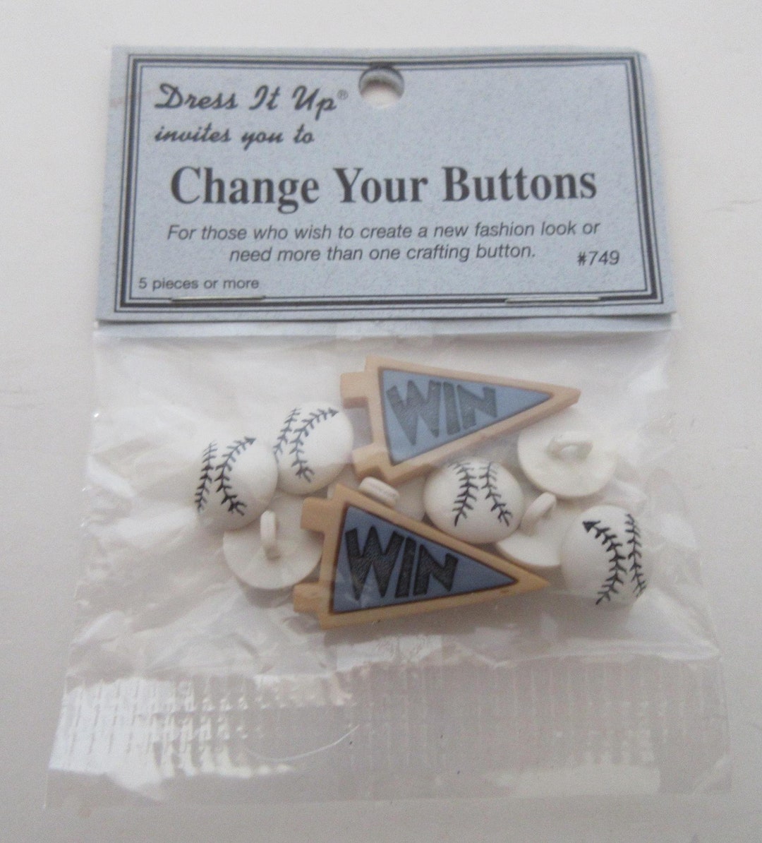 Change Your Buttons-baseball Theme by Dress It Up-b409-jesse James ...