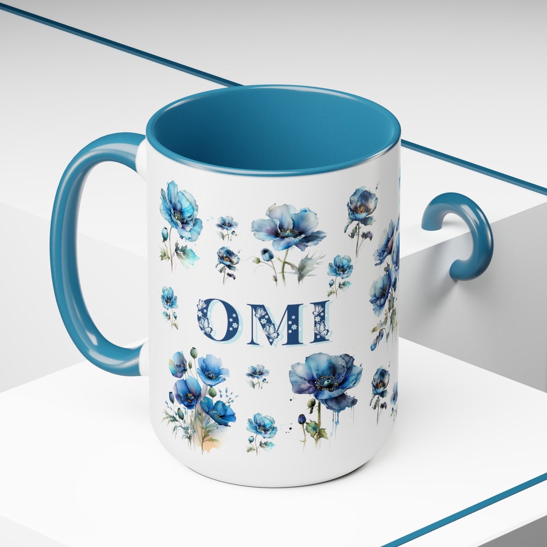 OMI Two-tone Coffee Mug, Botanical, Gift for Her, Mother's Day Gift ...