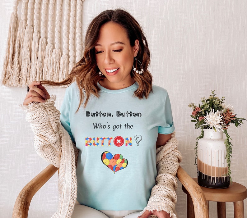 BUTTON, BUTTON, Who's Got the Button? Button Lover, Button, Button Club, Buttons, Sewing Gift ...