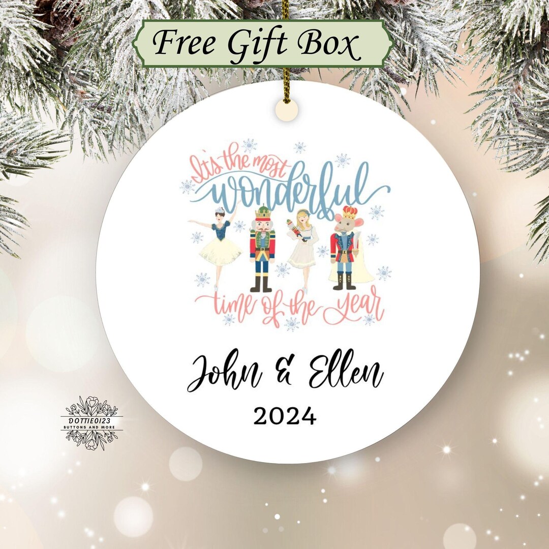 NUTCRACKER Christmas Ornament-wonderful Time of the Year-personalized ...