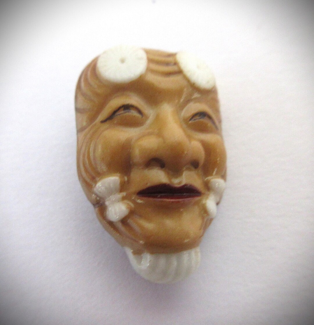 Arita Japanese Porcelain Toshikane Okina-j138-japanese Gods Button ...