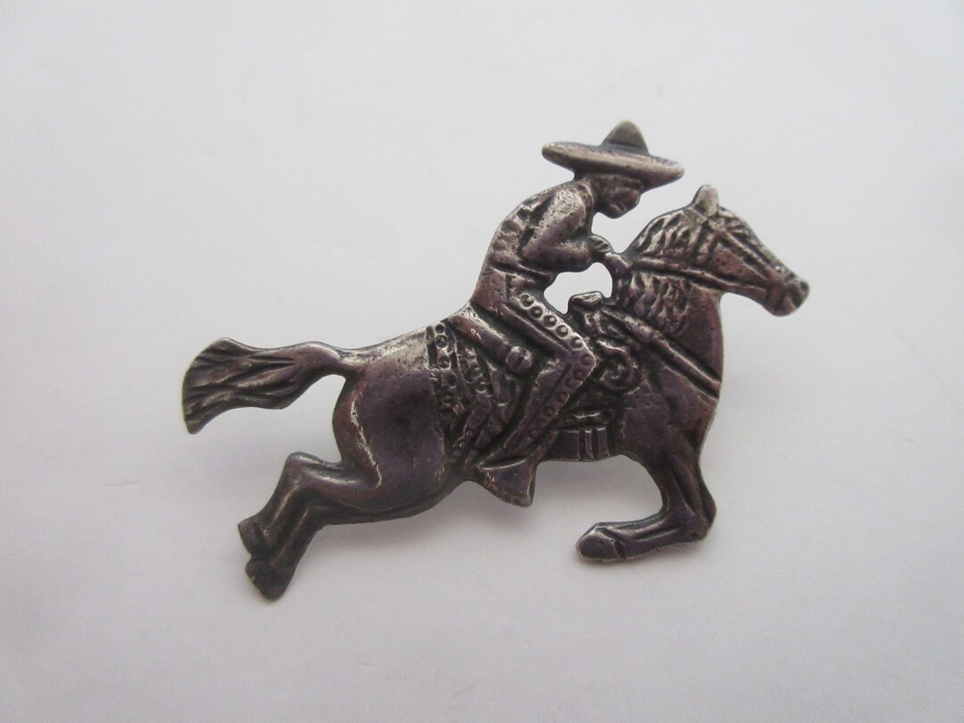 Mexican Silver Charro Button, Traditional Mexican Horseman Button, M295 ...