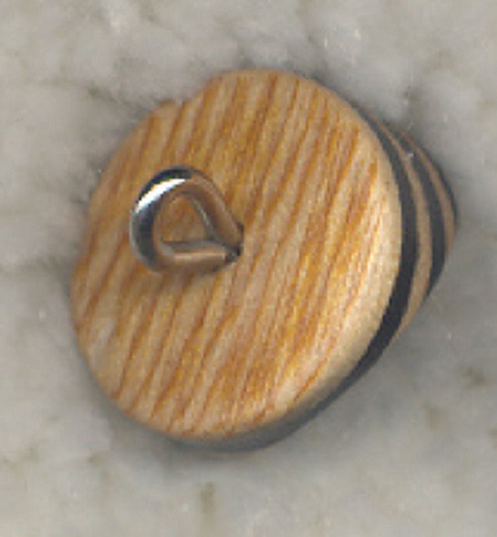 Set of 6 Contoured Wood Layered Buttons- W1, Button, Buttons, Clothing ...